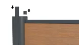 Pareclose aluminium pour poteau de cloture 240 cm (botte de 4) | neowood
