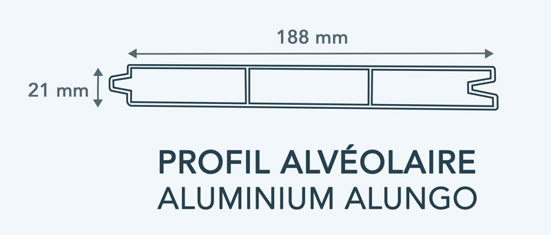 Lame de clôture emboitable en Aluminium | neowood